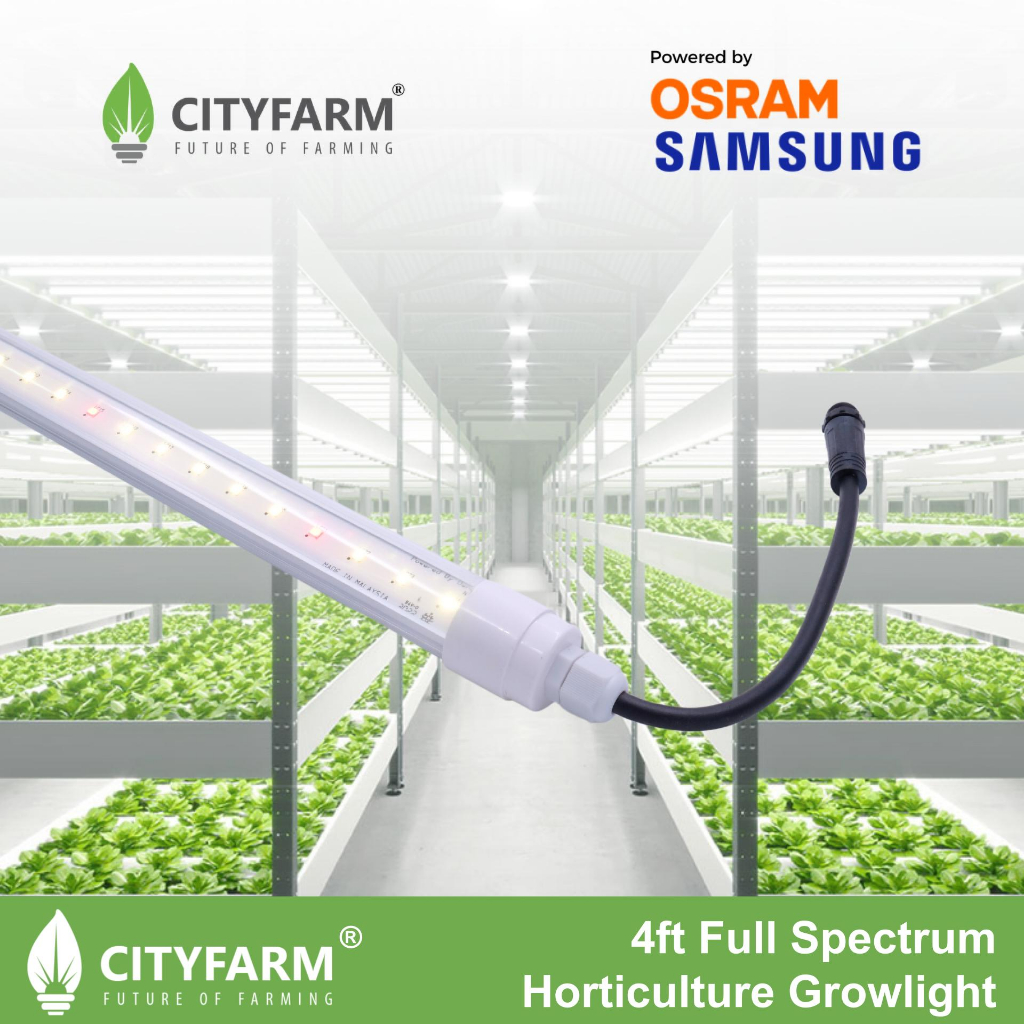 CityFarm Horticulture Full Spectrum LED T8 Growlight for Leafy Green ...