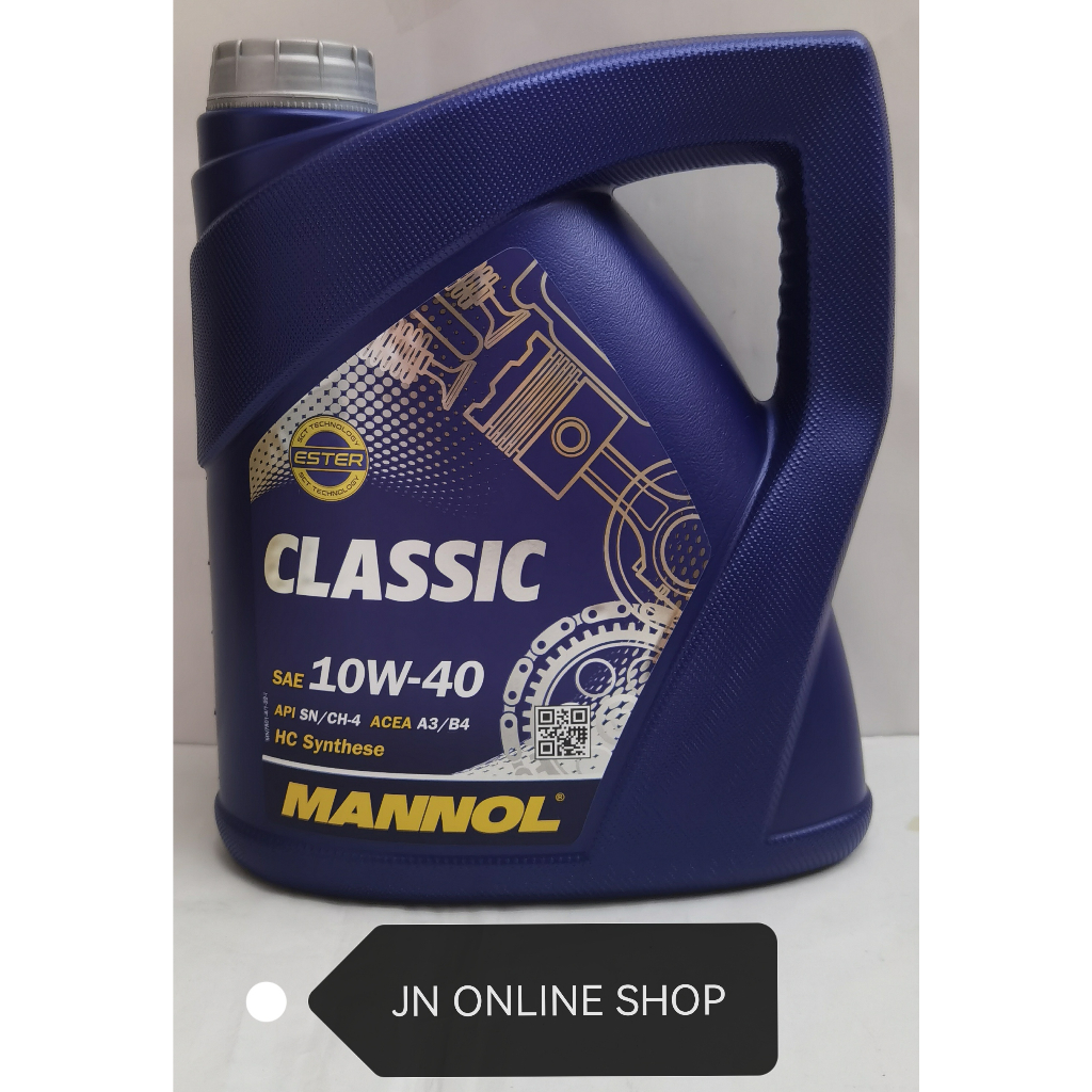 MANNOL MN7501 Classic SAE 10W-40 API SN/CH-4 ACEA A3/B4 Semi Synthetic ...