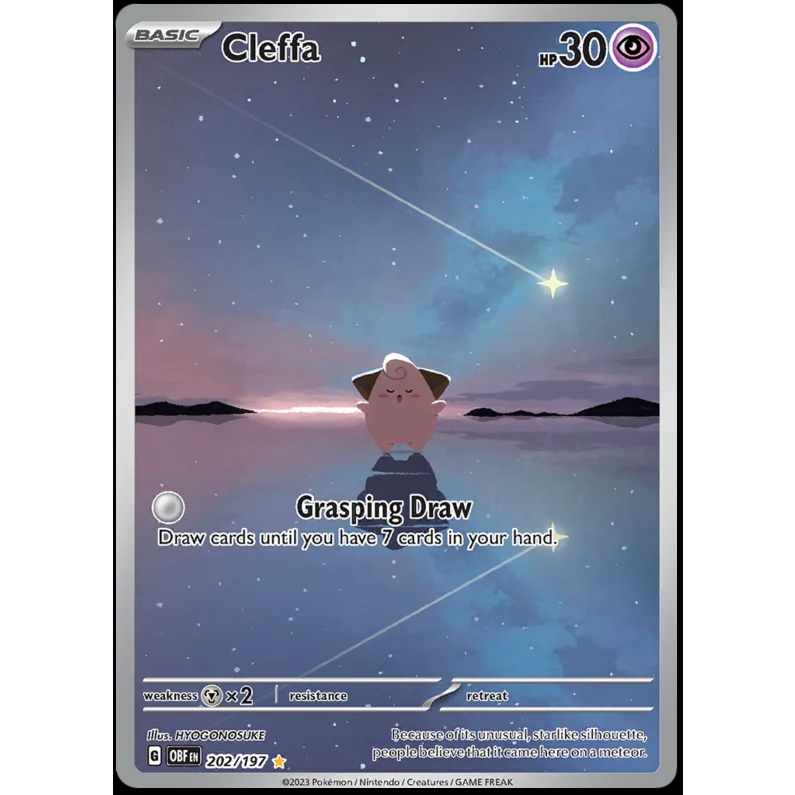 Pokemon TCG: Obsidian Flames - Cleffa (Illustration Rare) | Shopee Malaysia