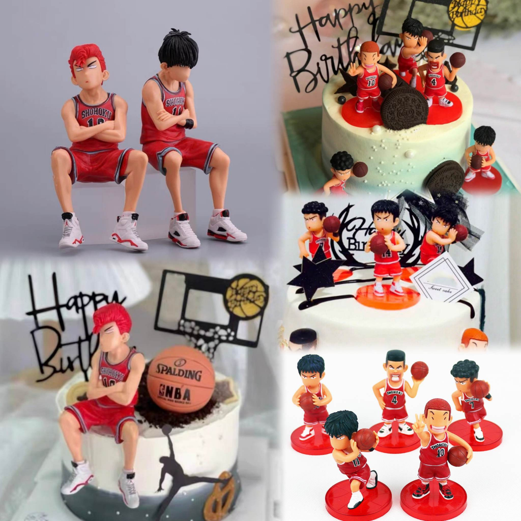 Basketball Cake Topper Slam Dunk Cake Decoration Cake Topper | Shopee ...