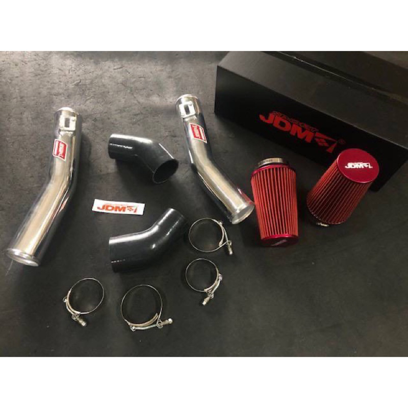 [ READY STOCK ] Twin 3” High Flow Aluminum Cold Air intake pipe kit ...