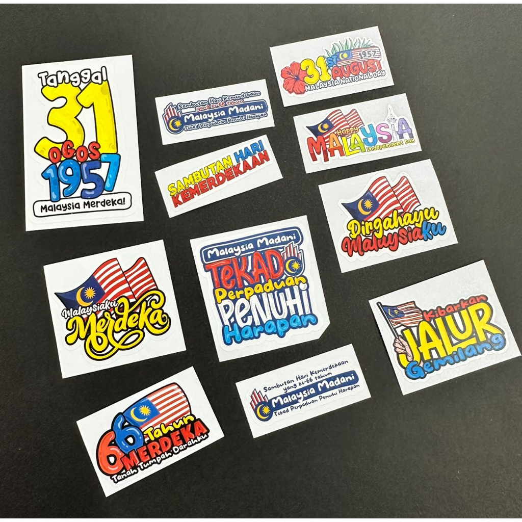 Selamat Hari Merdeka sticker new design 2023 | Shopee Malaysia