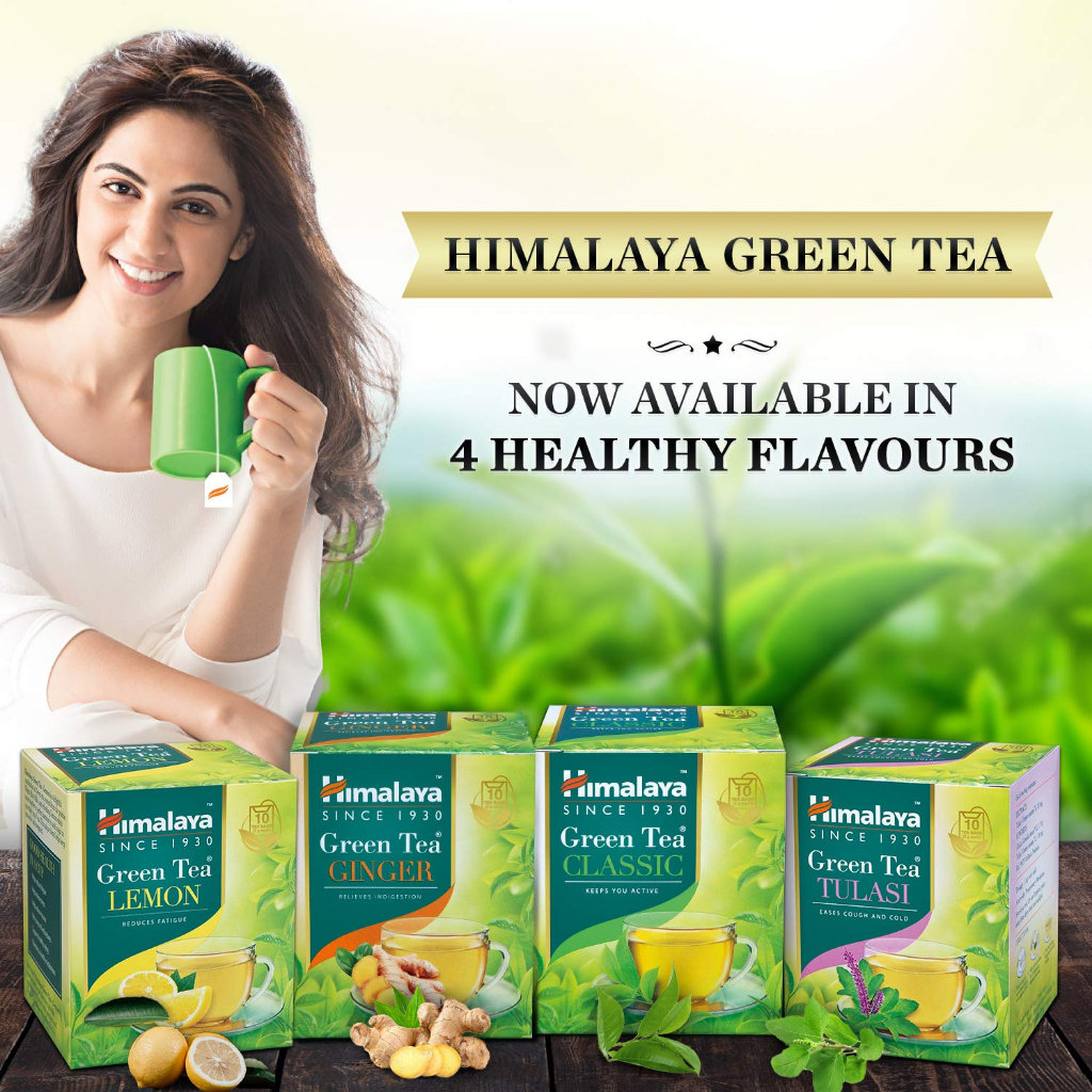 [EXPIRY : AGS 2026] Himalaya Green Tea Classic, Lemon and Ginger ...
