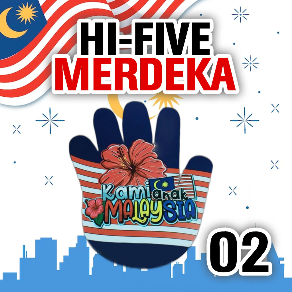 Hi-Five Merdeka / Tangan Merdeka / Props tangan / Design merdeka ...