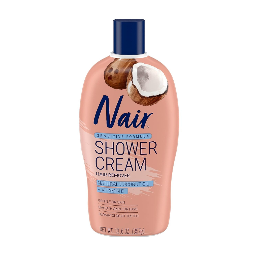 Nair, Shower Cream, Hair Remover Cream with Coconut Oil + Vitamin E ...