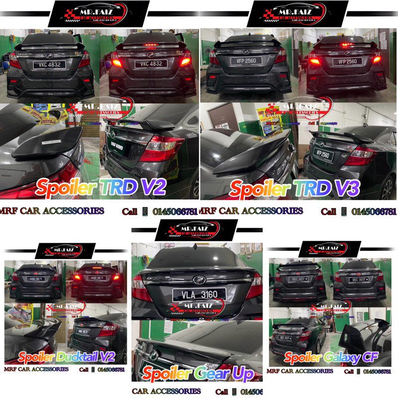SPOILER BEZZA ORIGINAL ABS BEZZA SPOILER SPOILER GEAR UP SPOILER TRD V2 ...