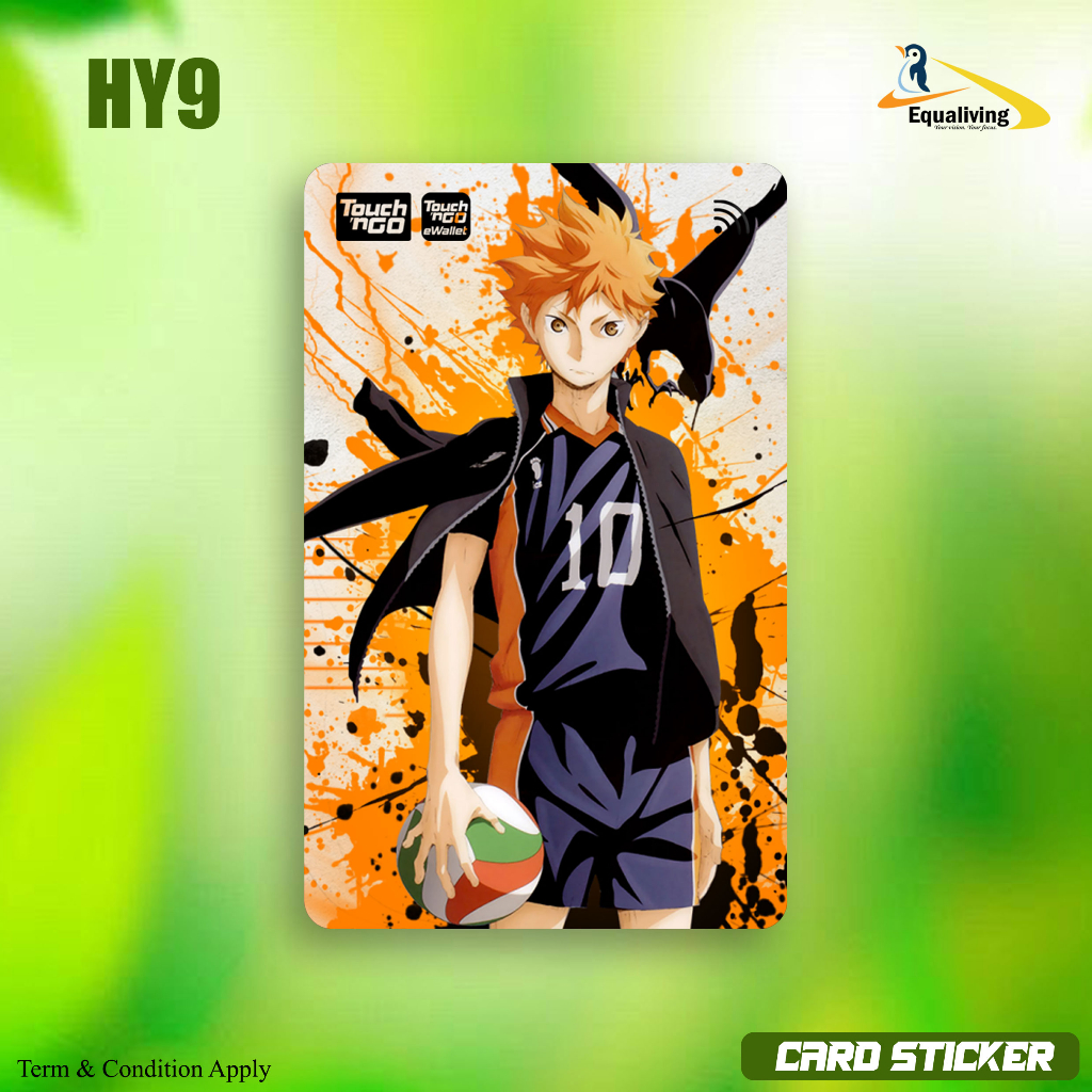 Haikyuu (Series 1)- Touch n Go NFC Sticker Skin CoverVinyl ATM Debit ...
