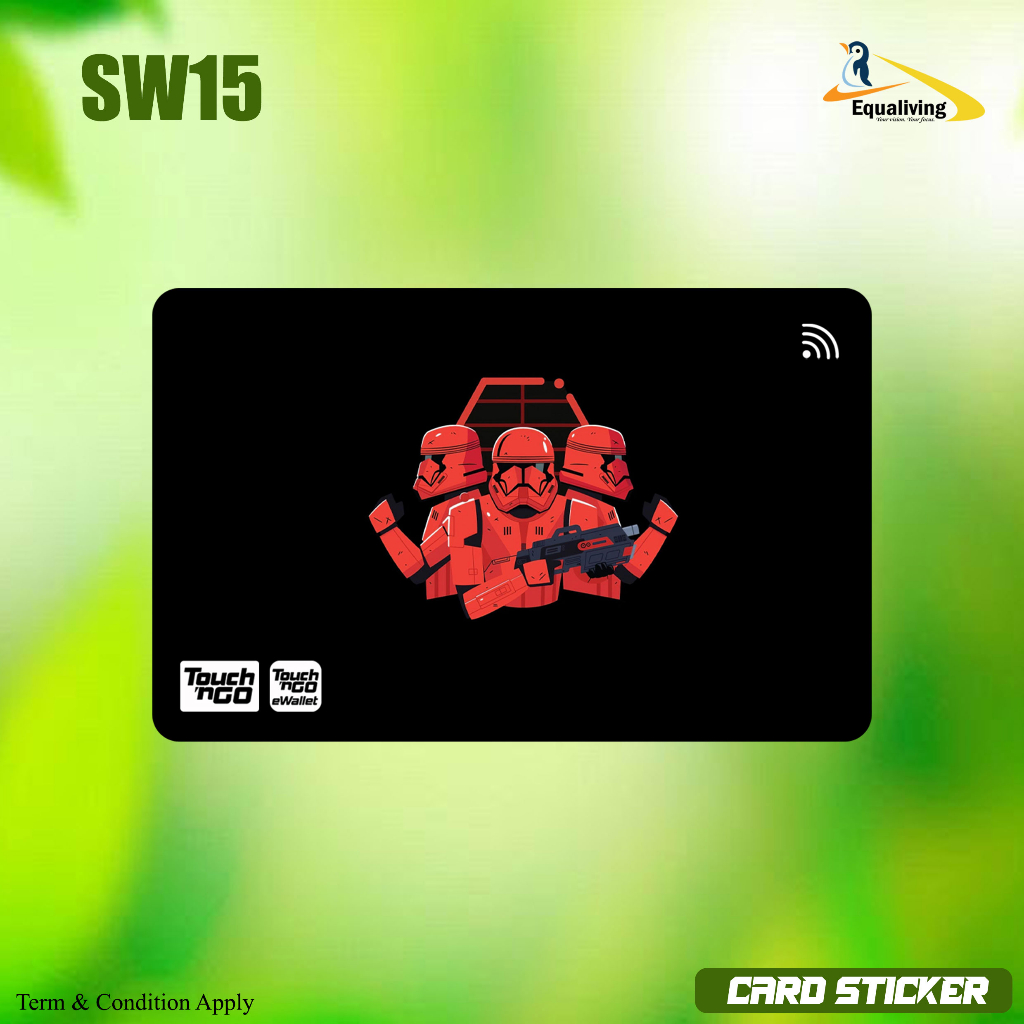 STAR WARS (Series 1)-Touch n Go NFC Sticker Skin CoverVinyl ATM Debit ...