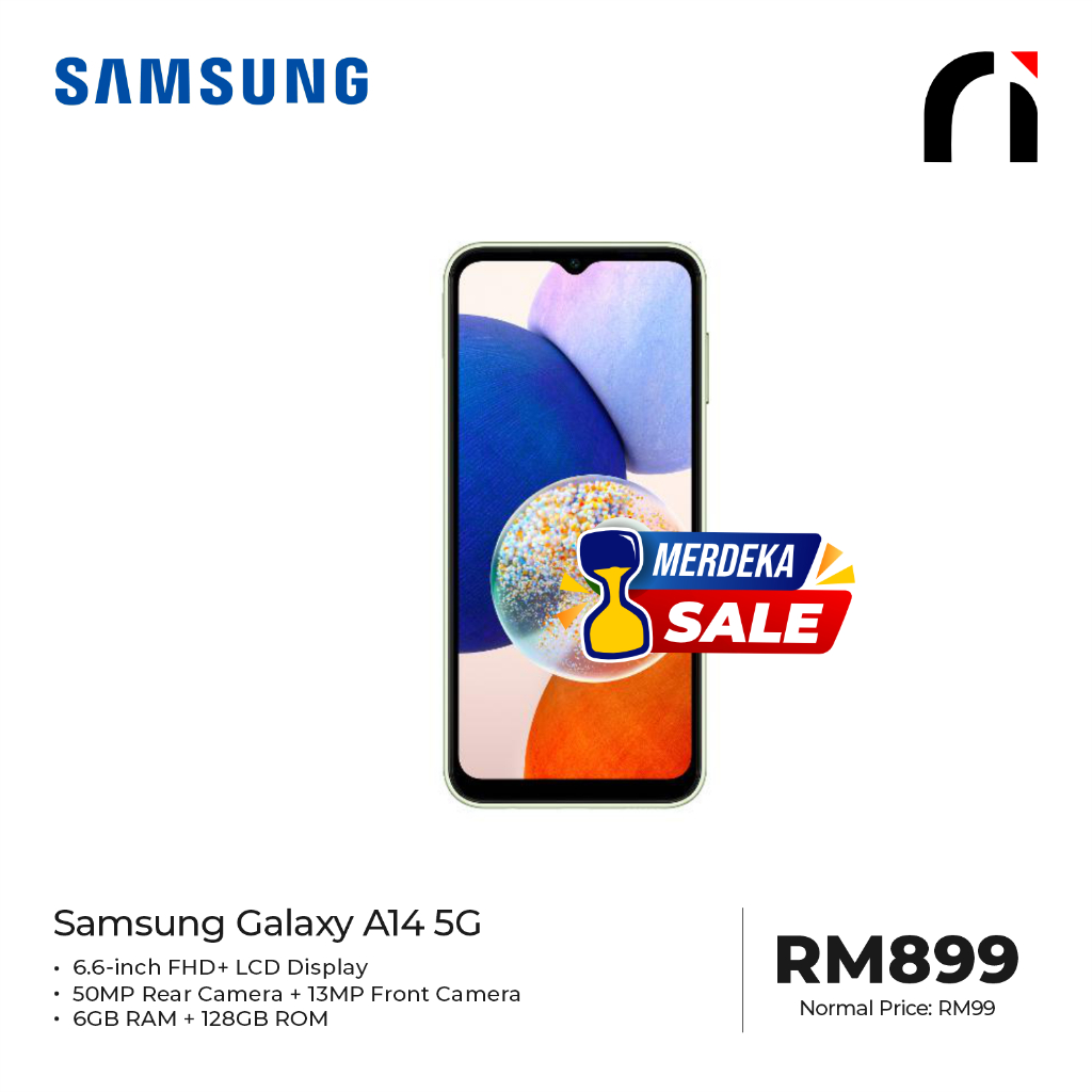 Samsung Galaxy A14 5G | 🇲🇾 Merdeka Sale | Shopee Malaysia