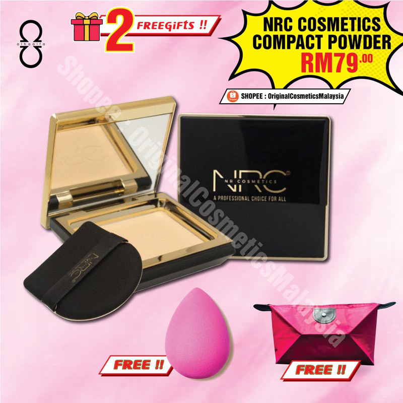 [🎁2 FREEGIFT‼️] NRC MAGIC LUXURY COMPACT POWDER WATERPROOF (DPT 3 BRG‼️ ...