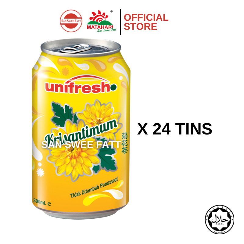 300ml x 24's Unifresh Chrysanthemum Tea Drink Minuman Krisantemum 清凉菊花茶 ...