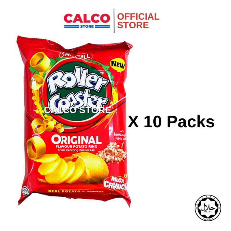 60g x 10’s Jack’nJill Roller Coaster Original Flavour Potato Ring Keropok Snek Kentang Perisa ...