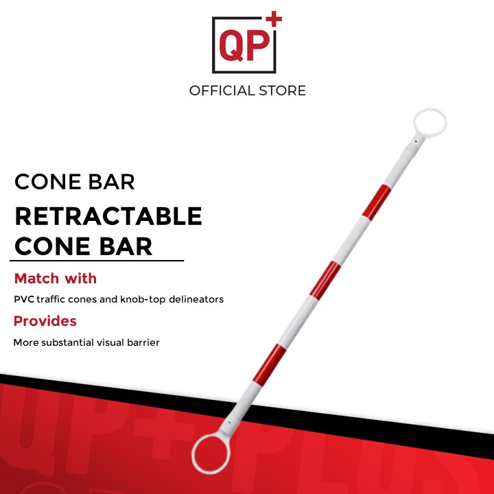 EXPANDABLE RETRACTABLE TRAFFIC CONE BAR BARRIER POLE FOR SAFETY CONE