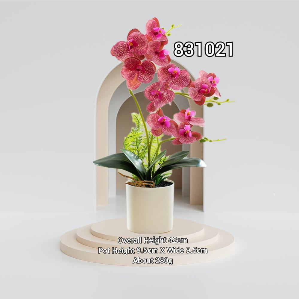 Artificial flower trident 11 flower Phalaenopsis bonsai | Shopee Malaysia
