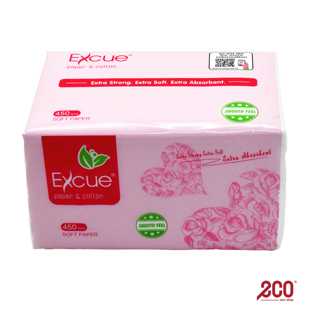 Excue 4 Ply Soft Pack Tissue (450 sheets/pack) - AB-L003-T05-14 - AB ...