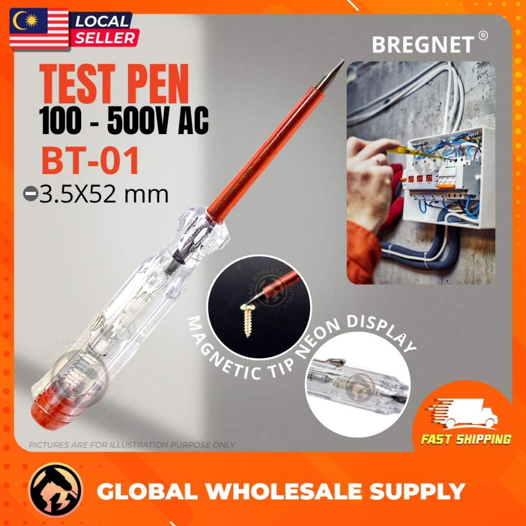BREGNET BT -01 Test Pen Screwdriver Tools Test Pen Electrical Socket ...