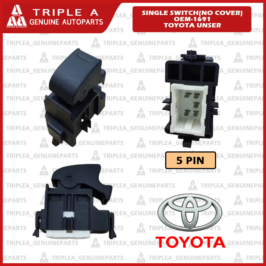 WARRANTY | Power Window Single Switch Toyota Unser Sub Switch Passenger ...