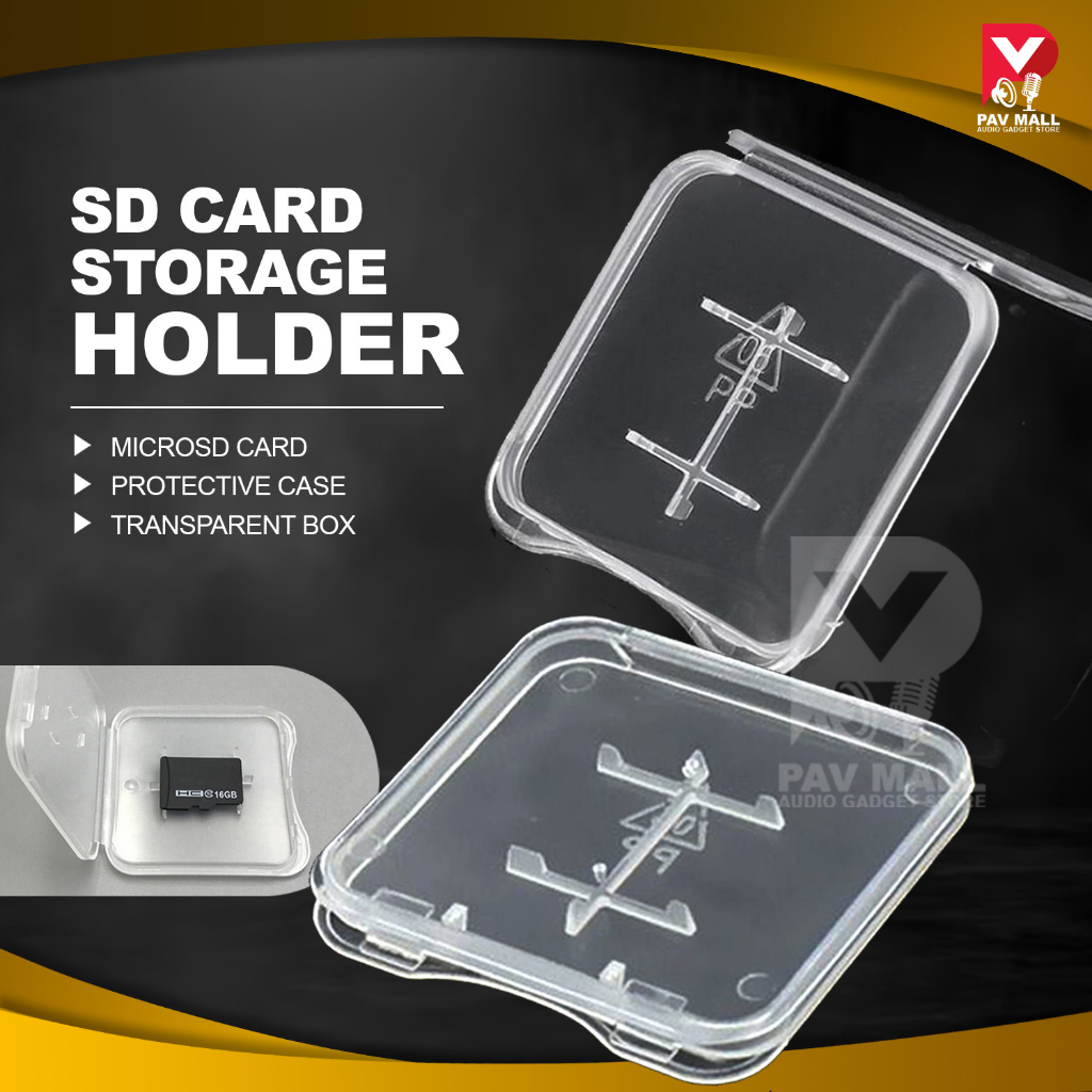 Micro Sd Card Storage Case / Transparent Protective Memory Card Storage ...