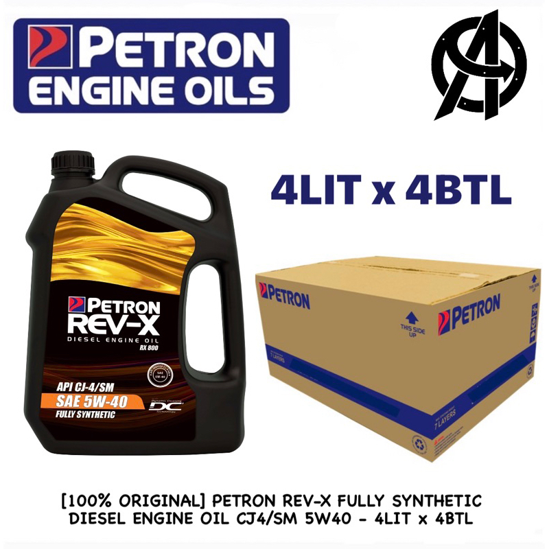 [100% ORIGINAL] PETRON REV-X FULLY SYNTHETIC DIESEL ENGINE OIL CJ4/SM ...