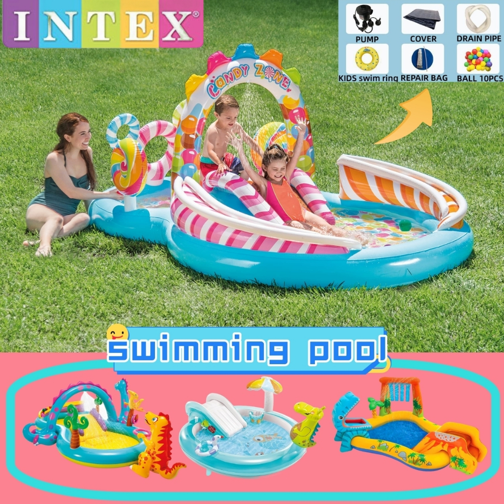 Ready Stock Kolam Renang Children Swimming PooI VOLCANO/DINOLAND ...