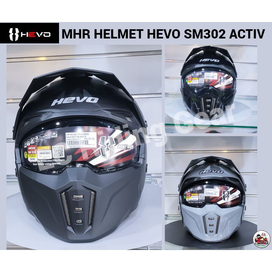 MHR HELMET HEVO SM302 ACTIV CROSS HELMET MOTORCROSS FULL FACE CROSS ...