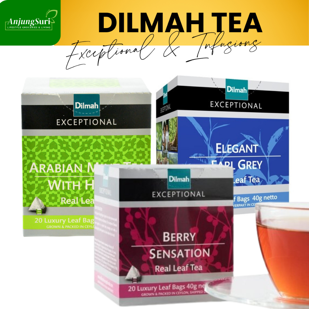 Dilmah Exceptional Teas and Infusions Ceylon Tea Green Teh Herbal | Shopee Malaysia