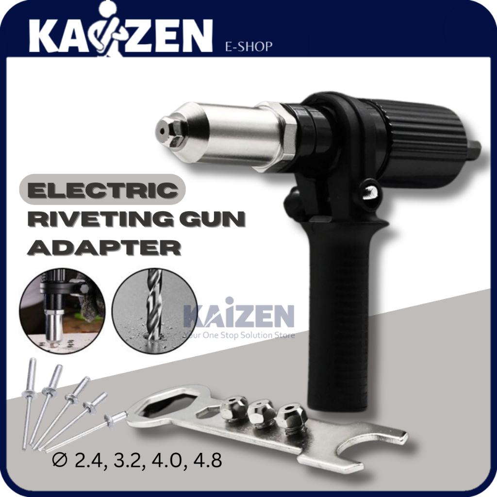 HWK Electric Adapter Rivet Gun With Accessories Riveting Rivet ...
