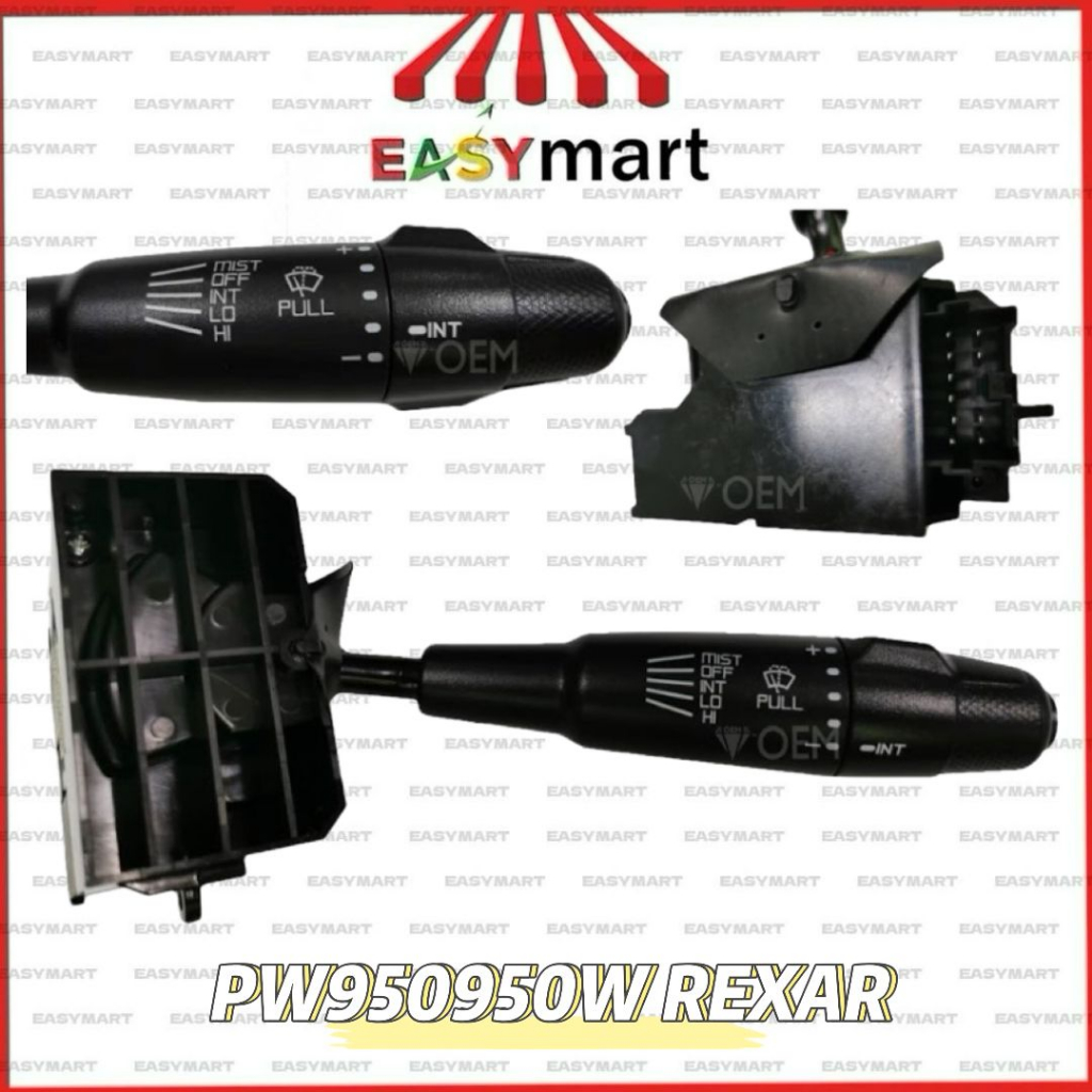 Proton Preve Wiper Switch Wiper Suis Turn Signal Switch headlamp suis (BLACK BASE) PW950950W ...