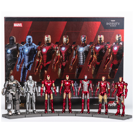 {ORIGINAL} ZD TOYS 4 INCH IRON MAN SET MARK MK 1/2/3/4/5/6/7 ...