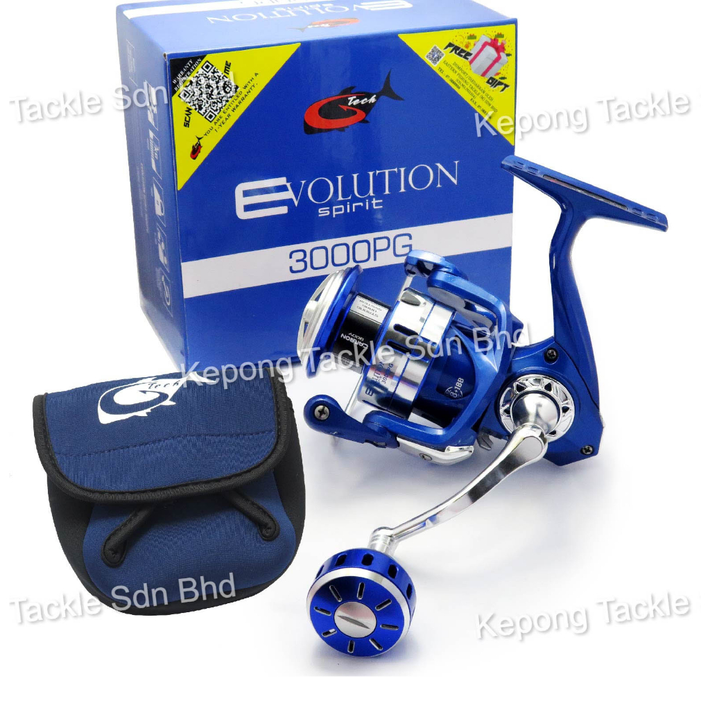 G-TECH fishing Spinning Reel EVOLUTION SPIRIT With 1 Year Warranty ...