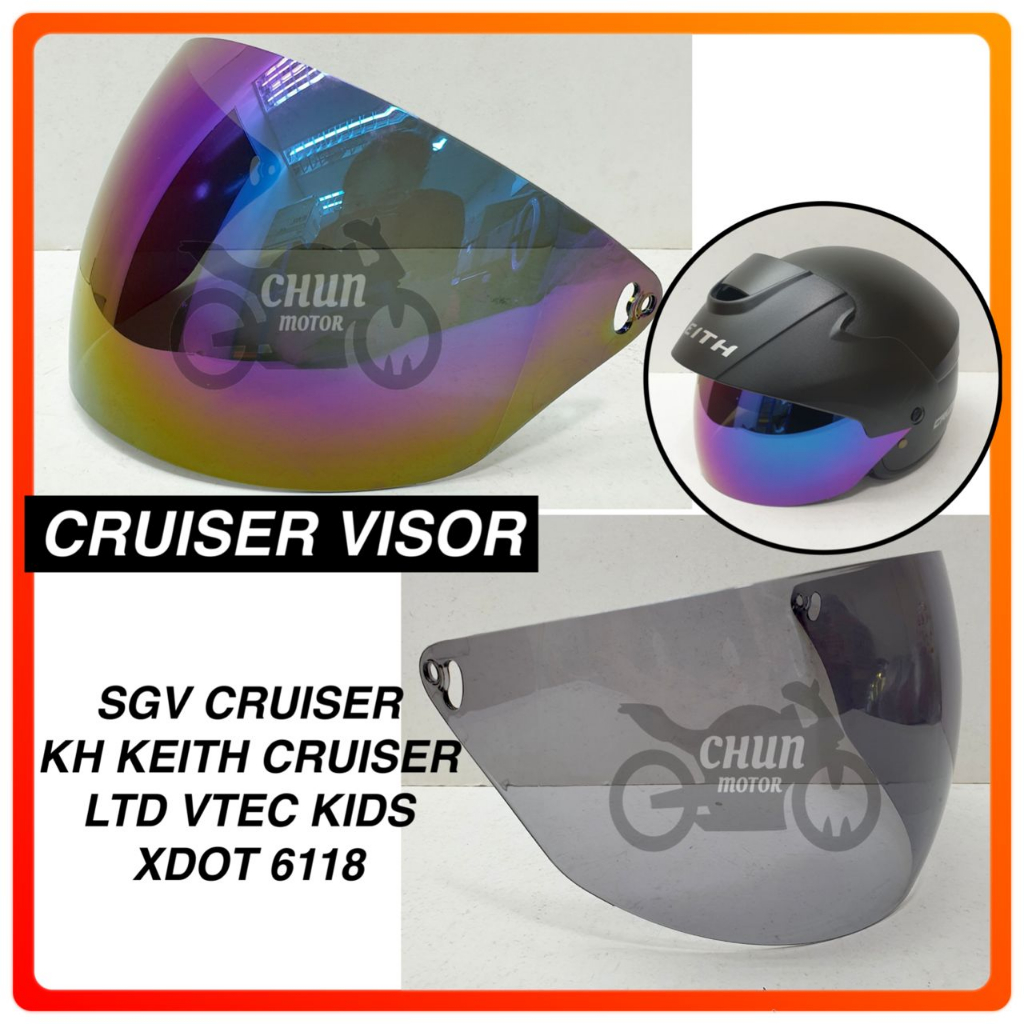 Quality Helmet Visor For SGV Cruiser 2 / KH Cruiser / LTD VTEC Kids ...