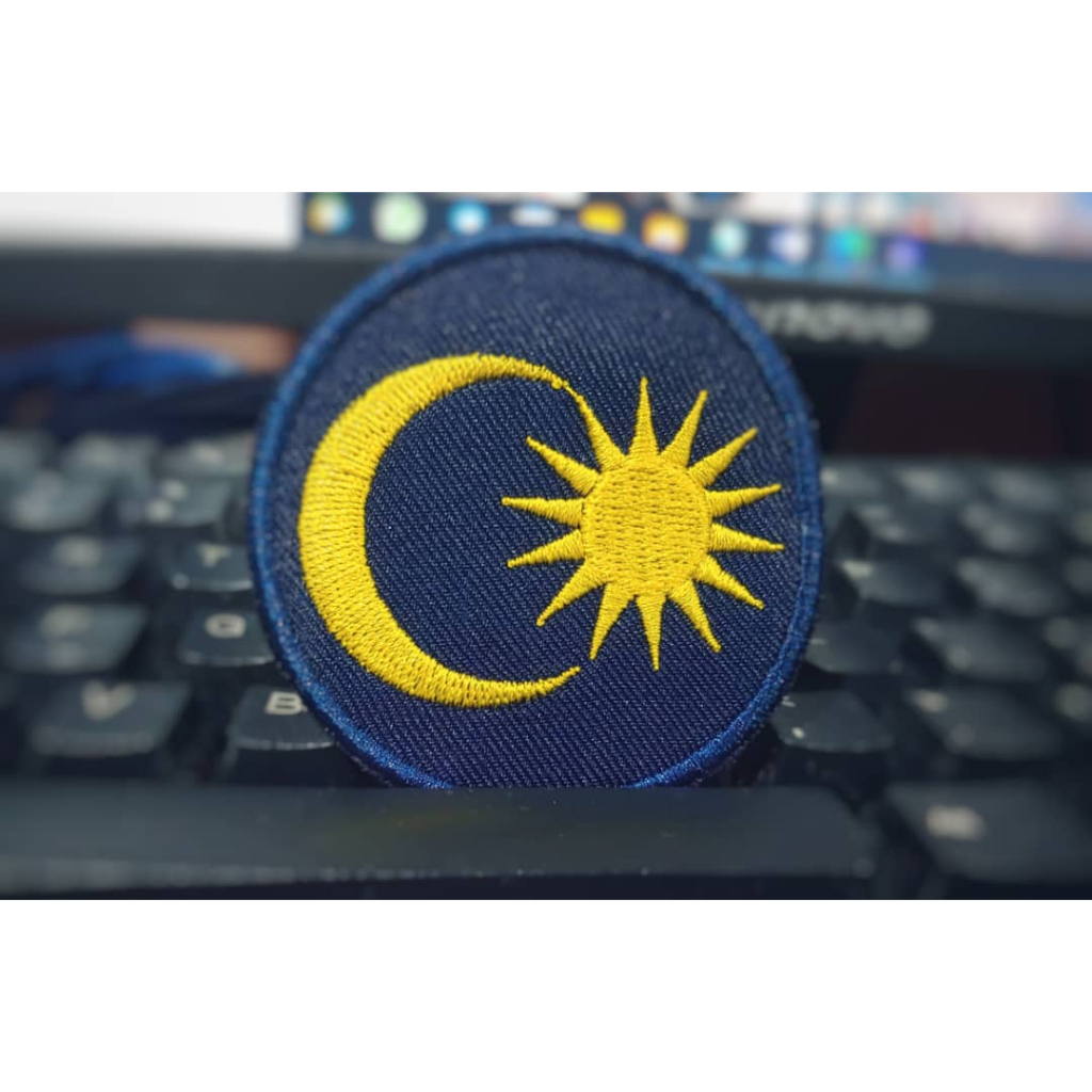 UNNA CRAFTS Patch Bulan Bintang Untuk Pakaian Beragam, Baju Merdeka ...