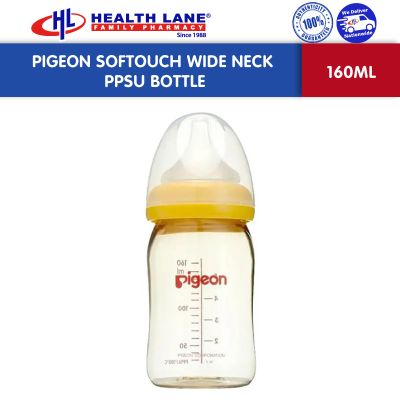 Pigeon Softouch Wide Neck PPSU Bottle (160ml) | Shopee Malaysia
