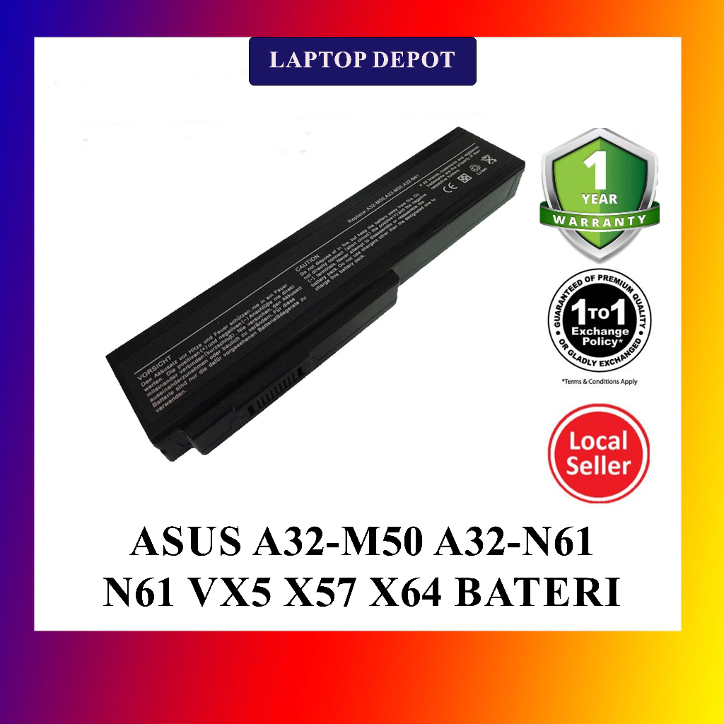 Asus M50 N61 A32-M50 A33-M50 A32-N61 A32-X64 G50 M60 N43 VX5 X64 ...