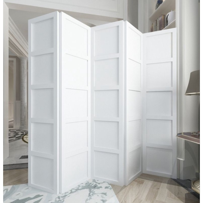 full white, divider, partition, folding screen (BG series) | Shopee ...
