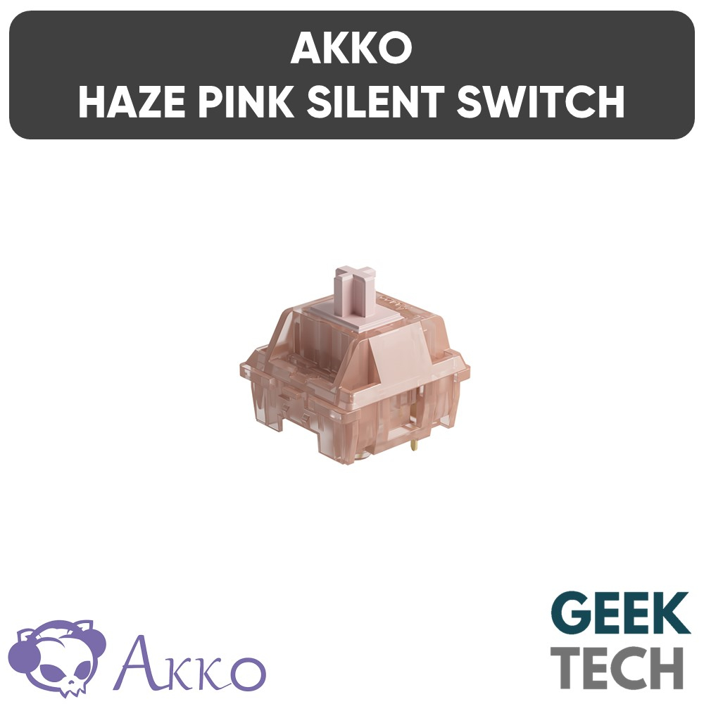 AKKO Haze Pink Silent Linear Switch (1pcs) Mechanical Keyboard Switch ...