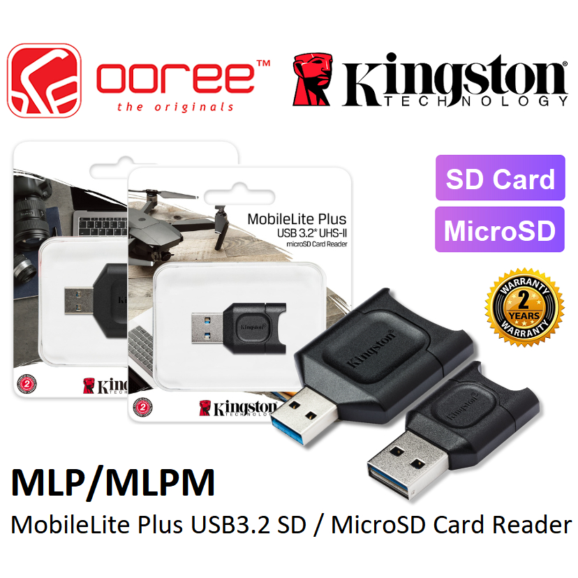 KINGSTON MLP/ MLPM MOBILELITE PLUS USB 3.2 GEN 1 SD CARD / MICROSD CARD ...