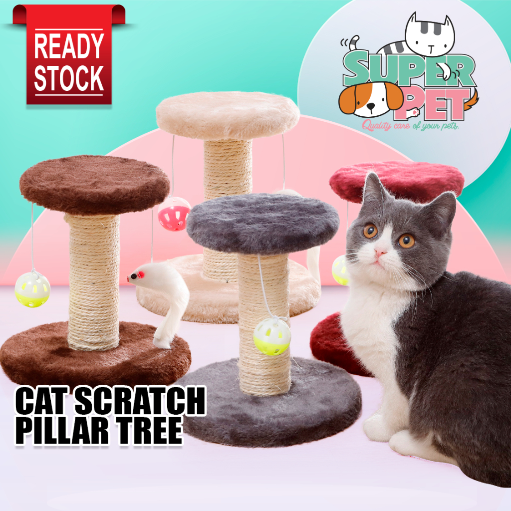 Cat Scratching Post Scratcher Cat Scratch Play Bed Toy Kucing Scratcher ...