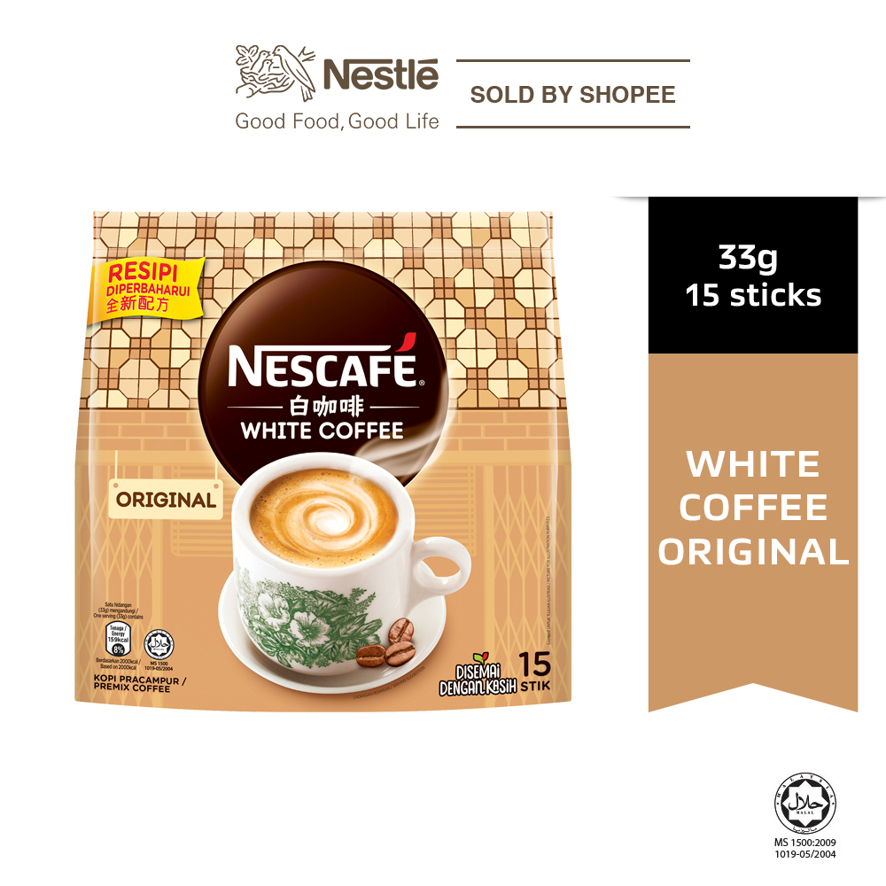 NESCAFÉ White Coffee Strong & Creamy Coffee Mix, 15 Sticks 36g | Shopee ...