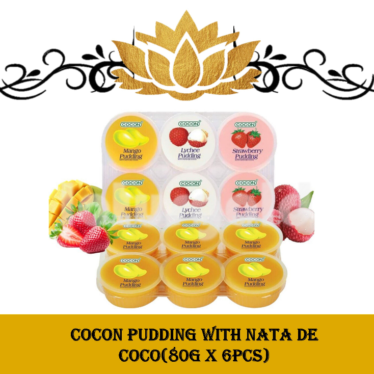 COCON PUDDING WITH NATA DE COCO(80G x 6PCS) | Shopee Malaysia