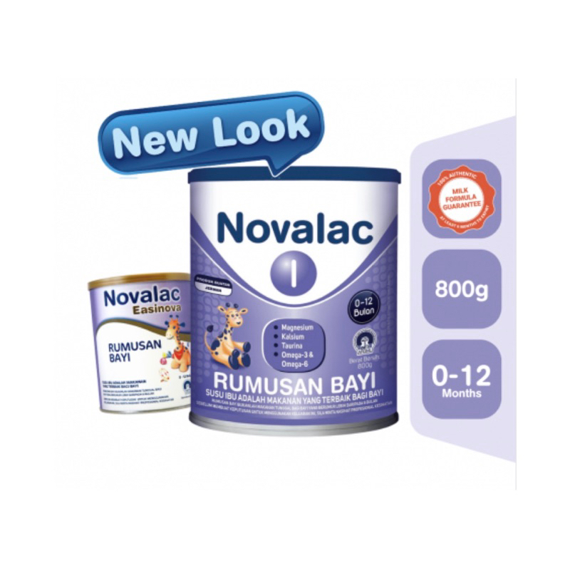 Novalac I Susu Rumusan Bayi/0-12 bulan/0-12 months/400g/Susu untuk bayi ...