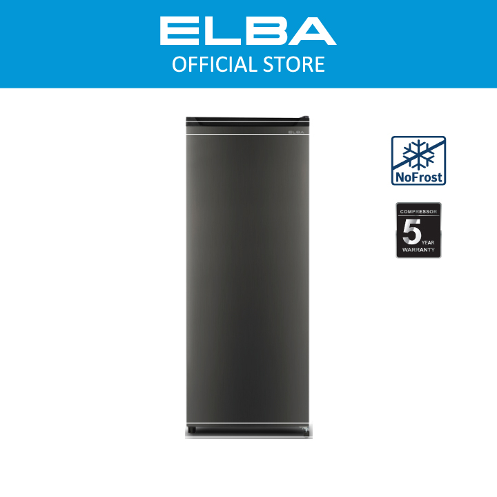 ELBA 220L Upright Freezer EUF-N2288FF(BS) - No Frost Technology, 5 ...