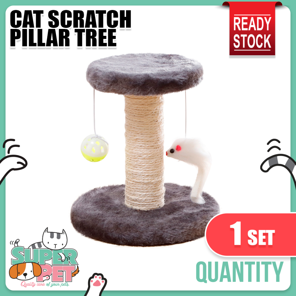 Cat Scratching Post Scratcher Cat Scratch Play Bed Toy Kucing Scratcher ...