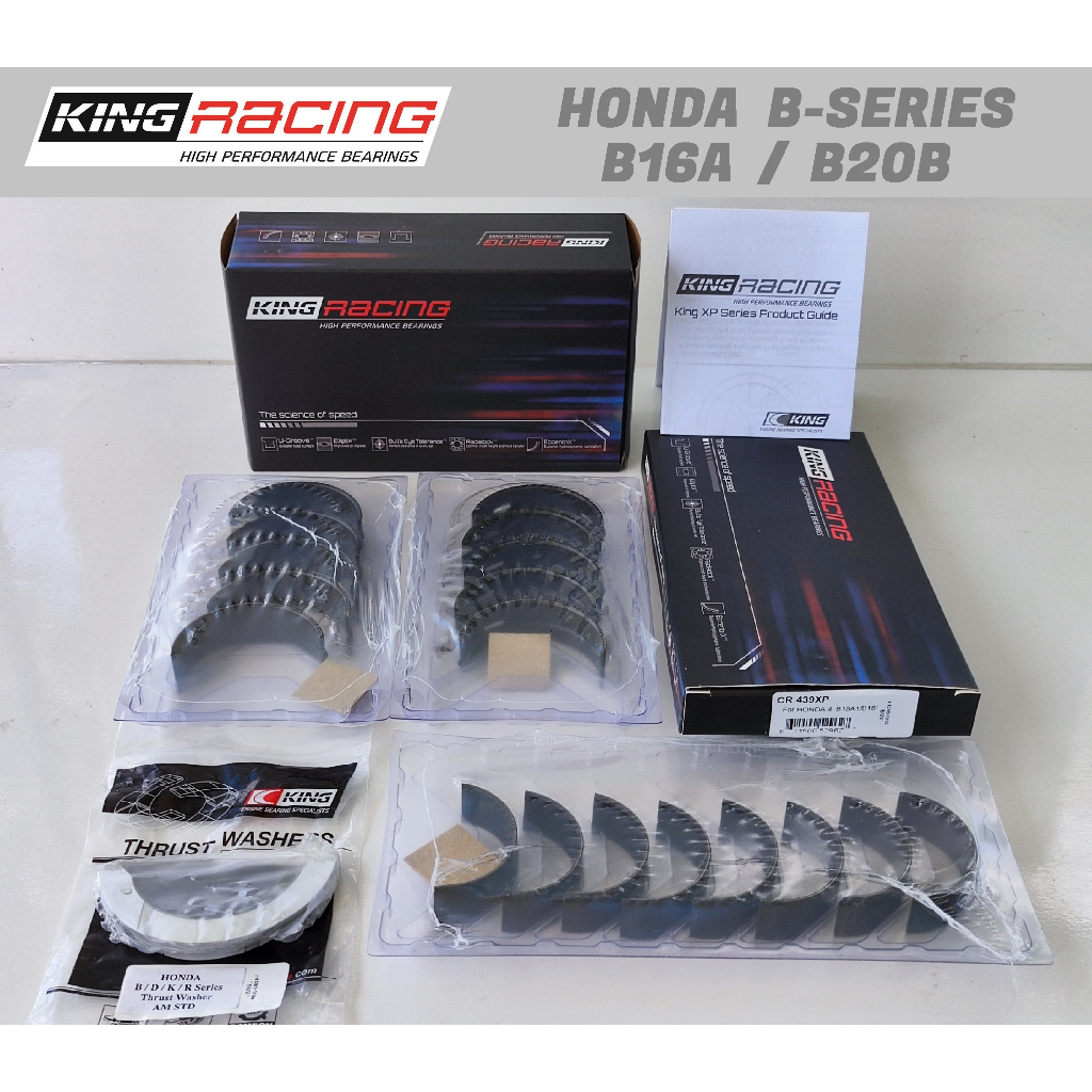 KING Race XP Bearing - HONDA B16A VTEC B20B Non VTEC for Civic EF9 EG6 EG9 or (CR-V RD1 RD2 ...