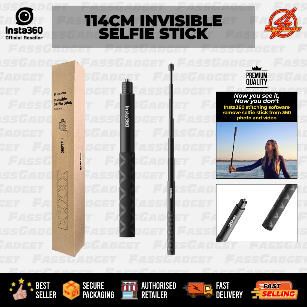 (🔥READYSTOCK🔥) INSTA360 114CM INVISIBLE SELFIE STICK | Shopee Malaysia