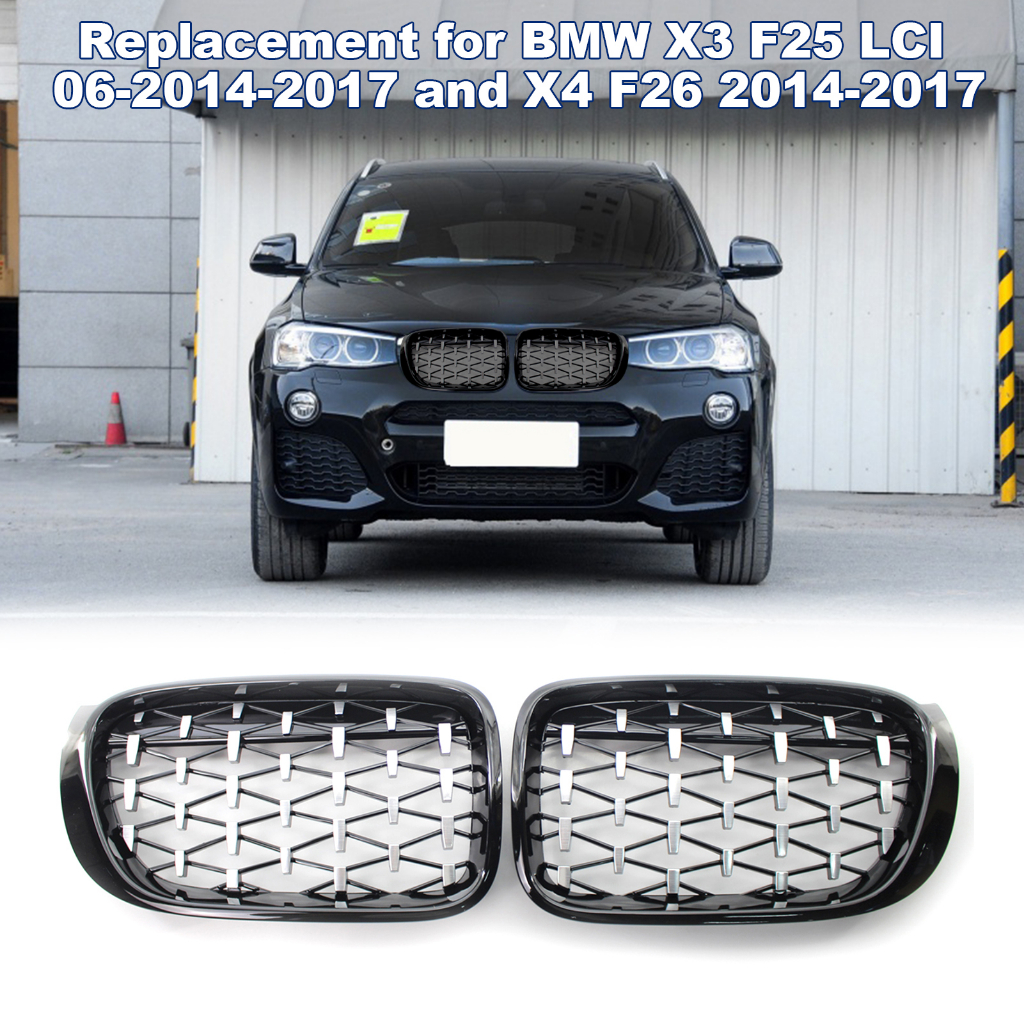 BMW F25 X3 F26 X4 Front grill Diamond Grille X3 X4 accessories | Shopee ...
