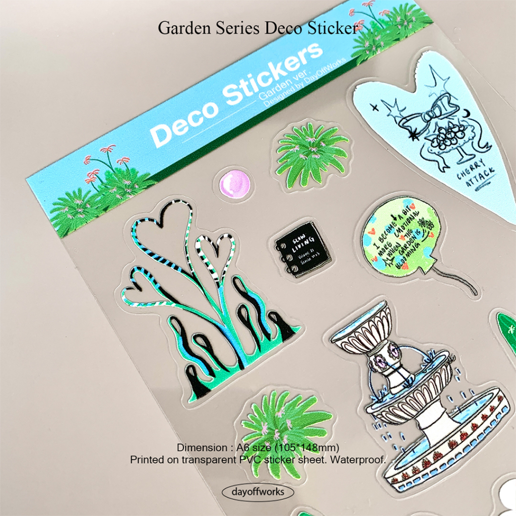 Garden Deco Sticker Sheet | Planner Sticker | Journal Sticker | cute ...