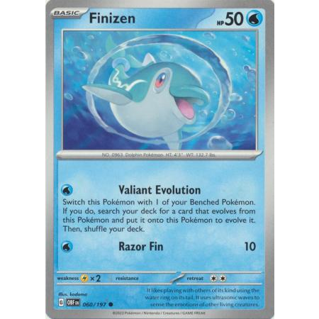 Finizen / 060/197 / Common / Scarlet & Violet Obsidian Flames Pokemon ...