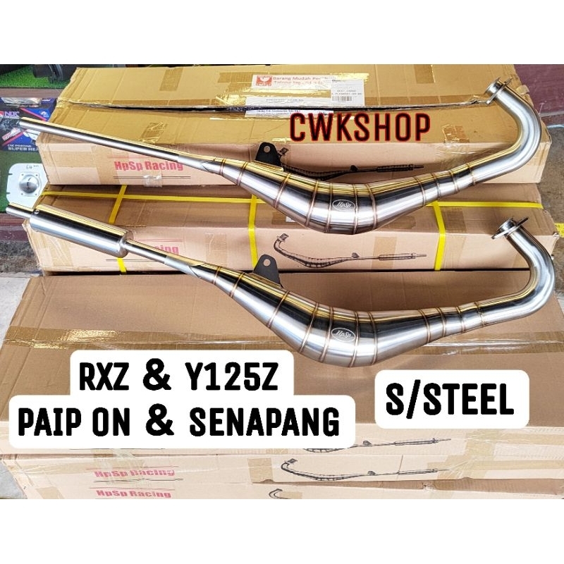 RXZ＆Y125Z PAIP ON / SENAPANG HPSP S/STEEL 💪💪BEST TEST SPEC 57 KE ATAS ...