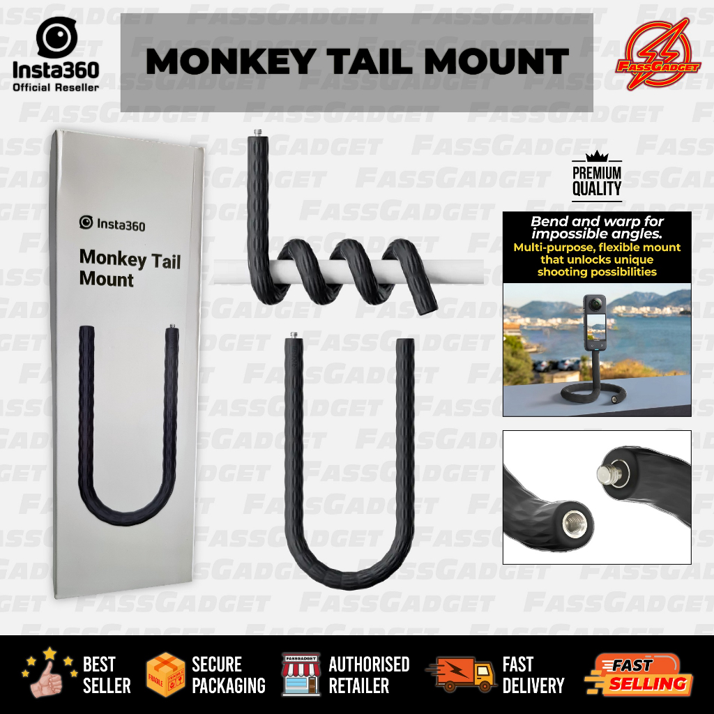 (🔥READYSTOCK🔥) INSTA360 MONKEY TAIL MOUNT | Shopee Malaysia